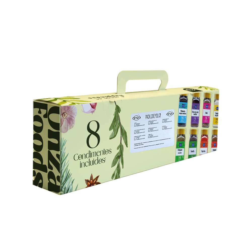 Colección Gourmet 2 Condimentos Onza Pack- 8 Frascos – Onza Foods