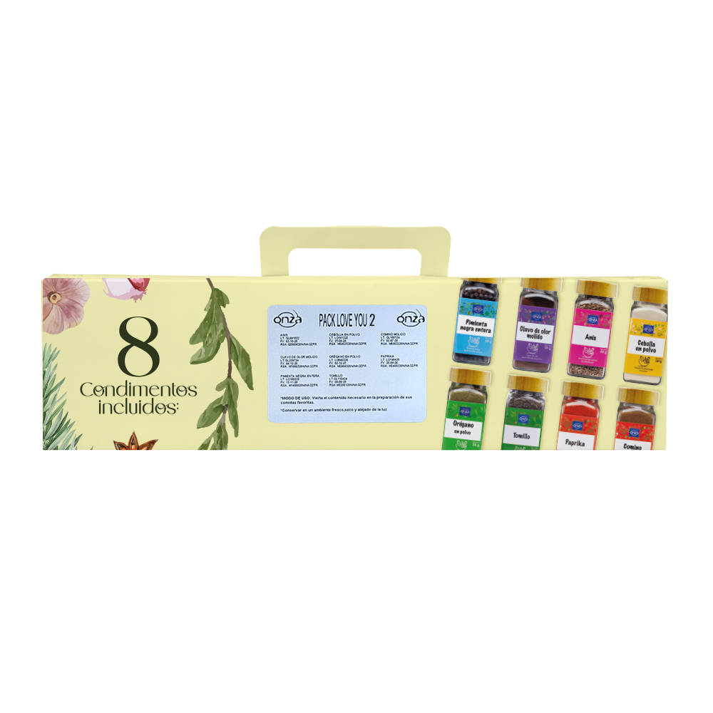 Colección Gourmet 2 Condimentos Onza Pack- 8 Frascos – Onza Foods