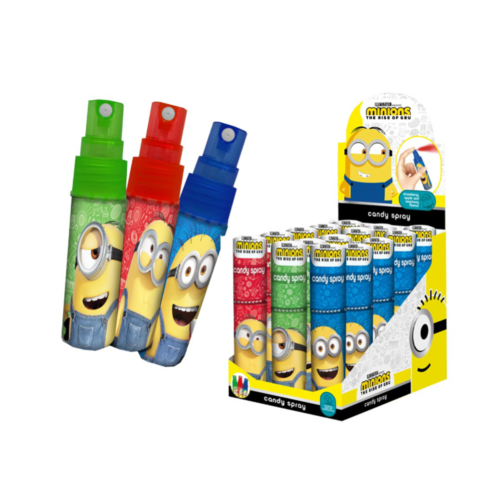 CANDY SPRAY - MINIONS SURTIDO x15 UDS – Onza Foods