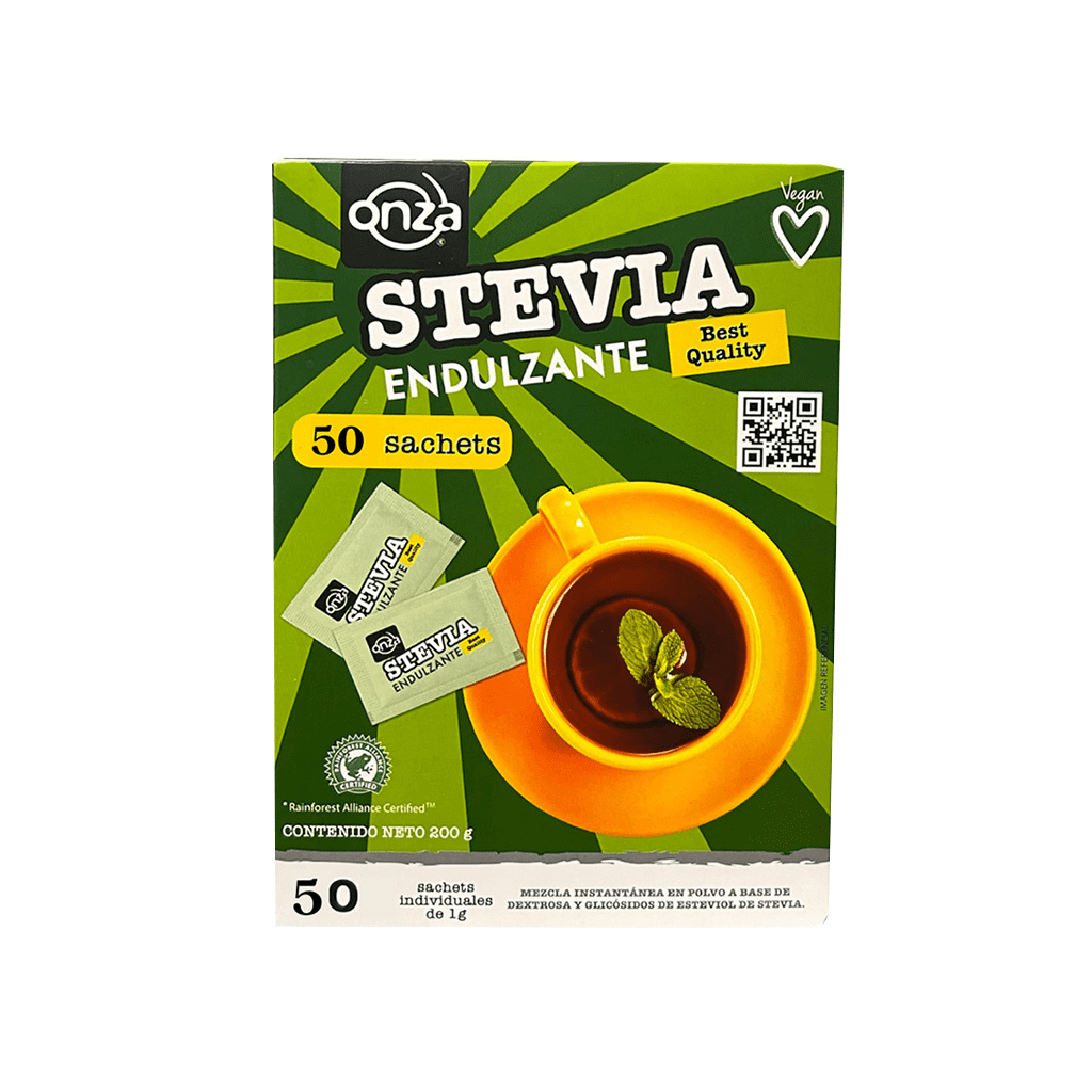 Stevia Polvo Onza Caja 50 Sobres – Onza Foods